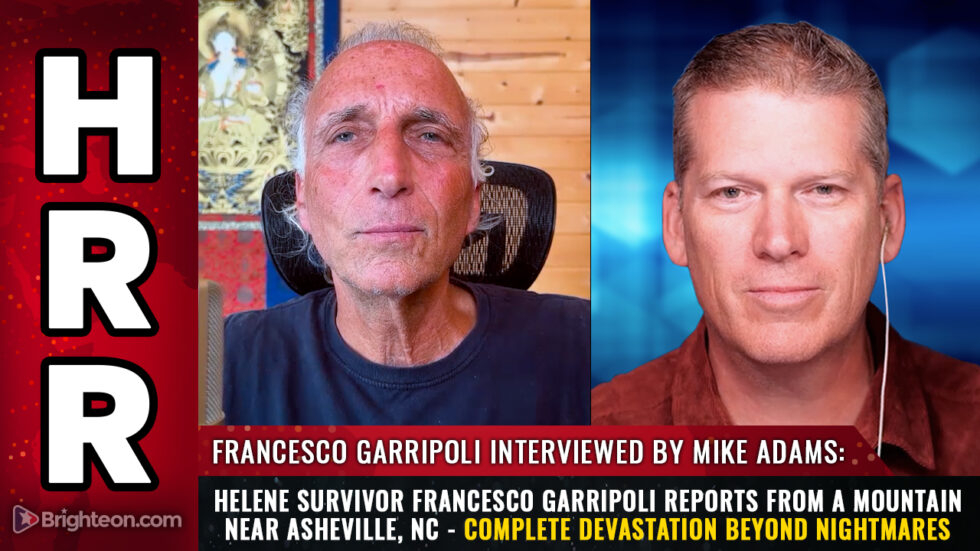 Helene SURVIVOR Francesco Garripoli reports from a mountain near ...