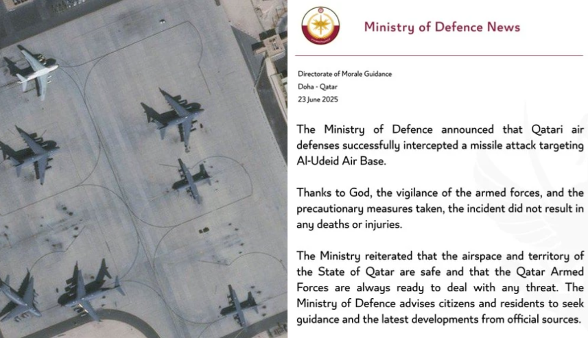 ‘No Casualties in Iranian Missile Attack Targeting U.S. Air Base ...