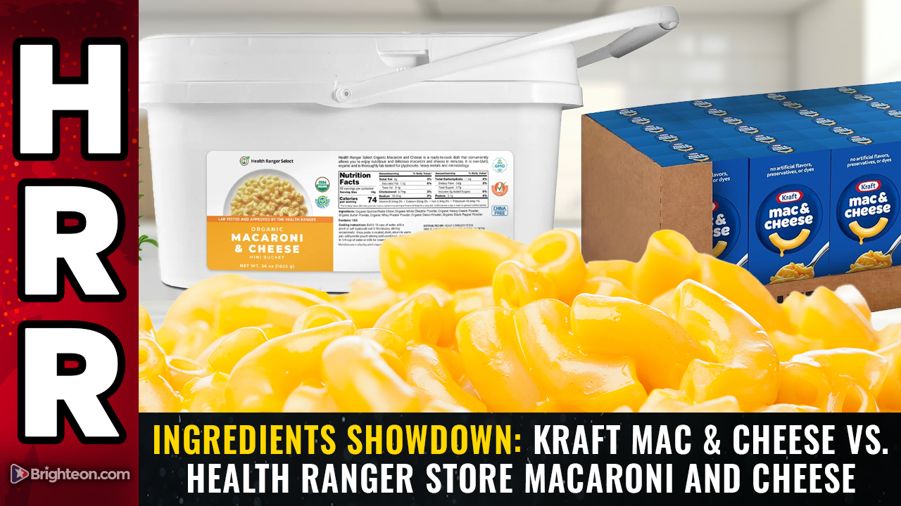 INGREDIENTS SHOWDOWN: Kraft Mac & Cheese vs. Health Ranger Store ...