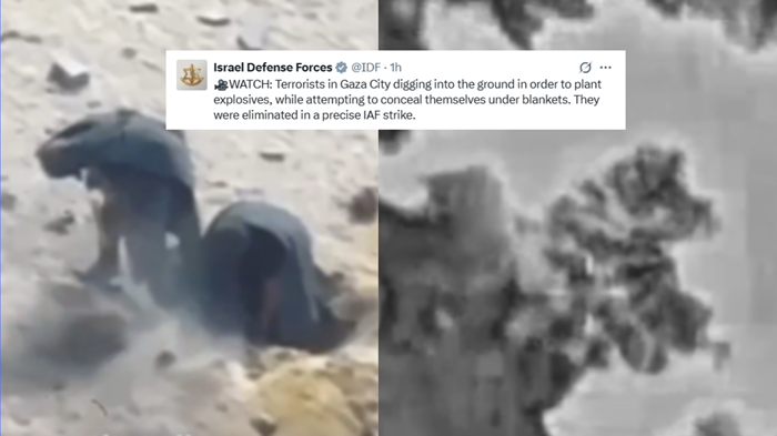 IDF Releases Footage of Airstrike Eliminating Hamas Terrorists in Gaza ...