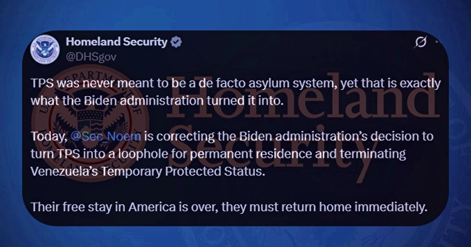 DHS to Permanently Terminate Temporary Protected Status for Venezuelans ...
