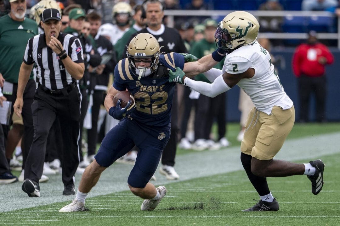 Braxton Woodson’s two TDs in relief puts Navy past No. 24 South Florida ...