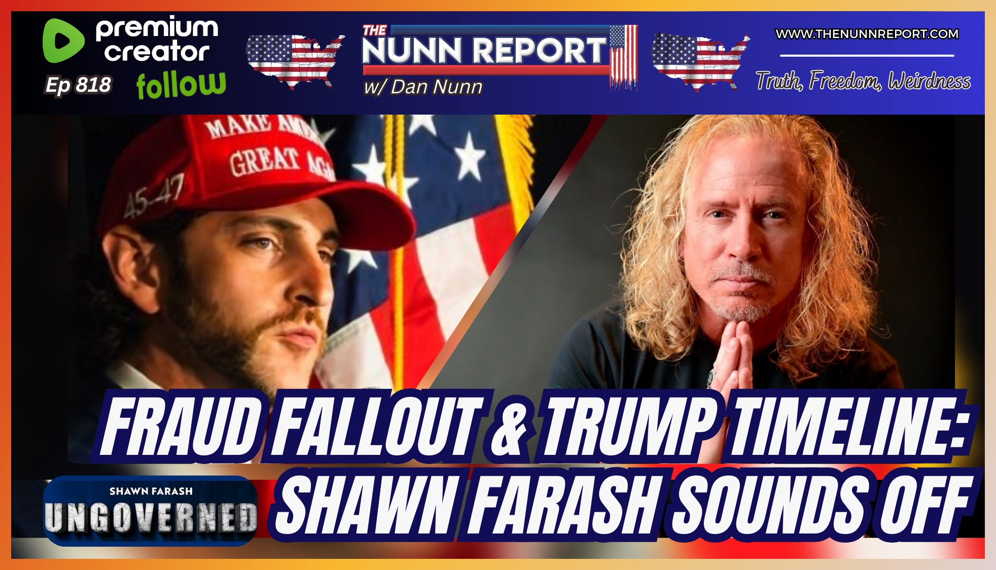 [Ep 818] Somali Fraud Fallout & Trump Timeline (too slow?): Guest Shawn ...
