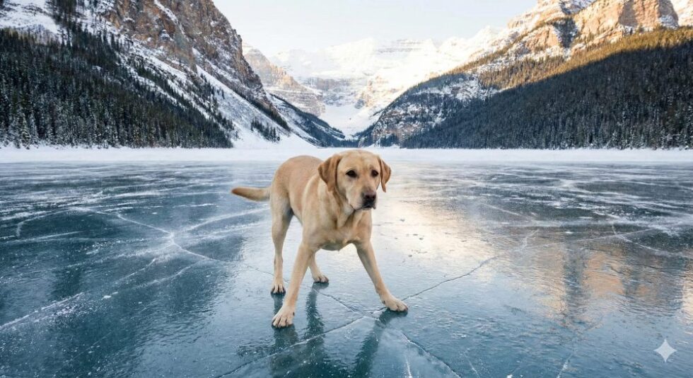 Freezing Rescue: NJ Officer Jumps Into Icy Lake to Save Trapped Dog ...