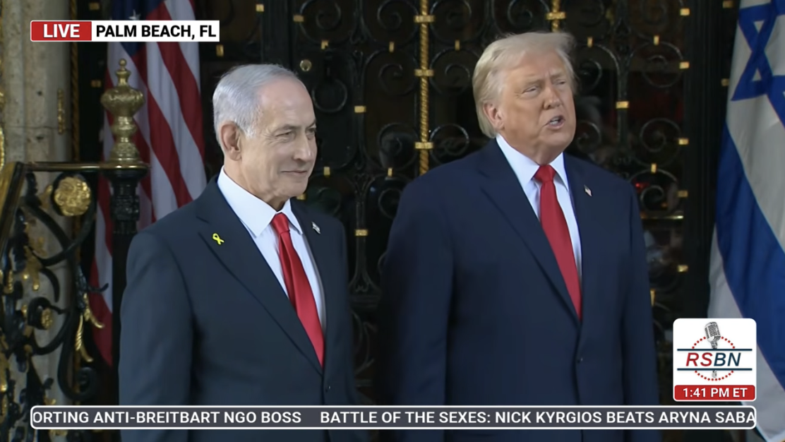 WATCH: Netanyahu Holds Talks With Trump at Mar-a-Lago as Gaza Truce ...