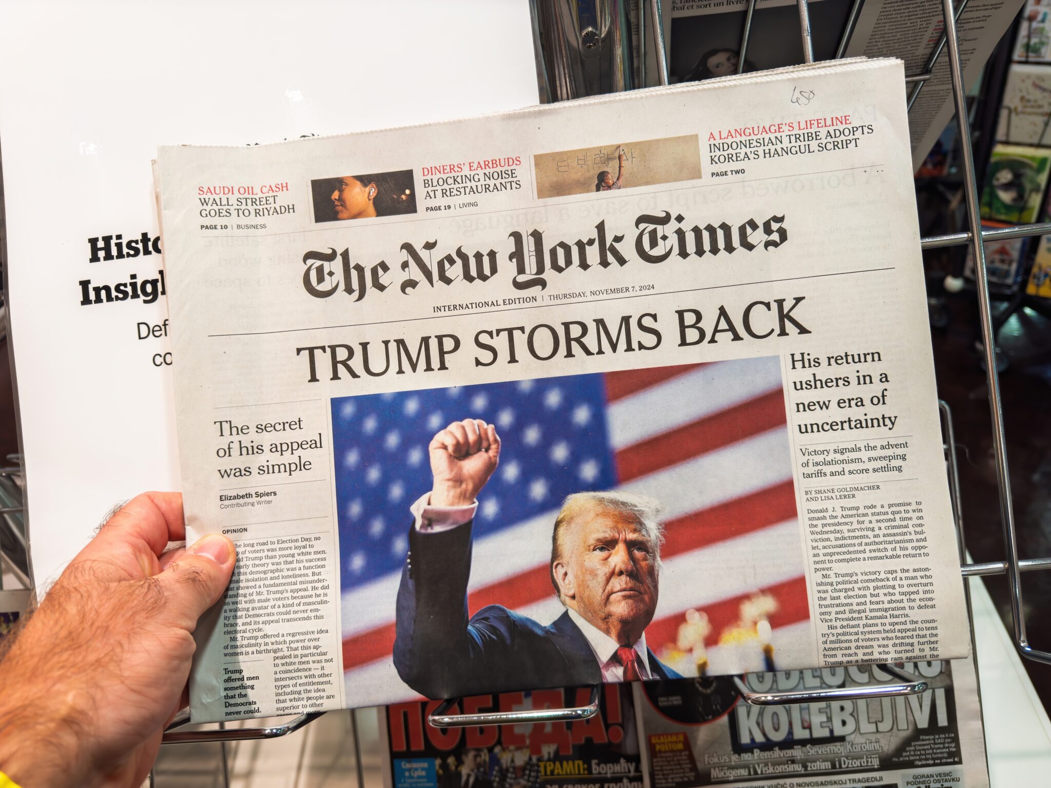Trump Renews Attacks on New York Times, Labels Paper ‘Enemy of the ...