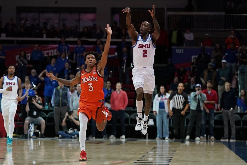 Boopie Miller’s half-court buzzer-beater lifts SMU over Virginia Tech ...