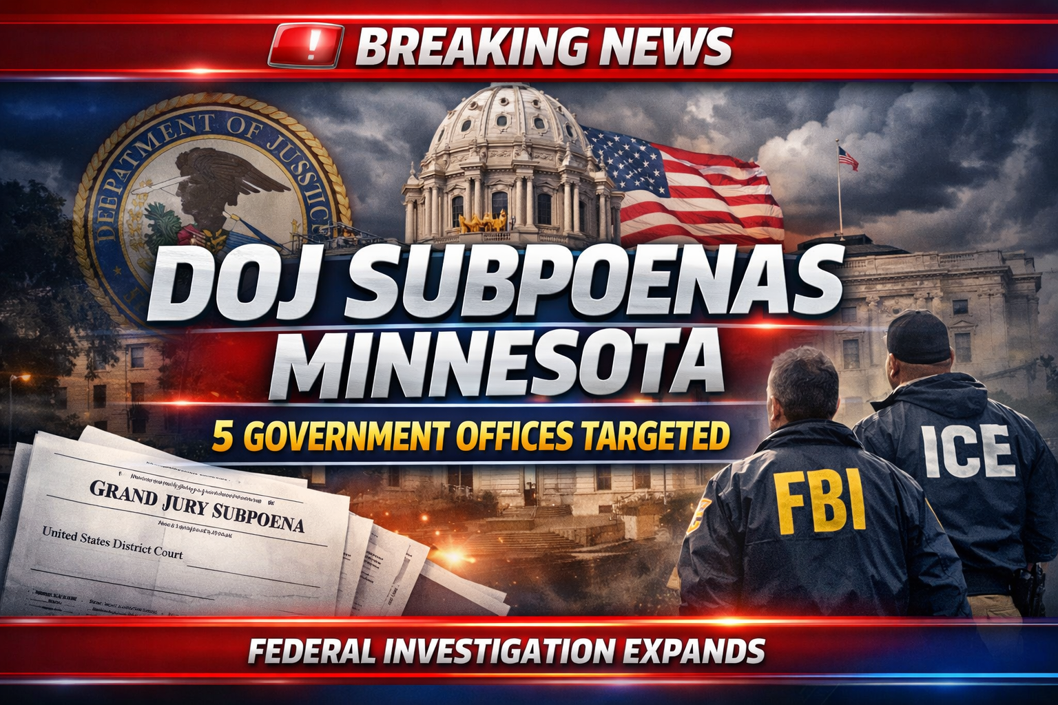 DOJ Serves Grand Jury Subpoenas to 5 Minnesota Government Offices ...