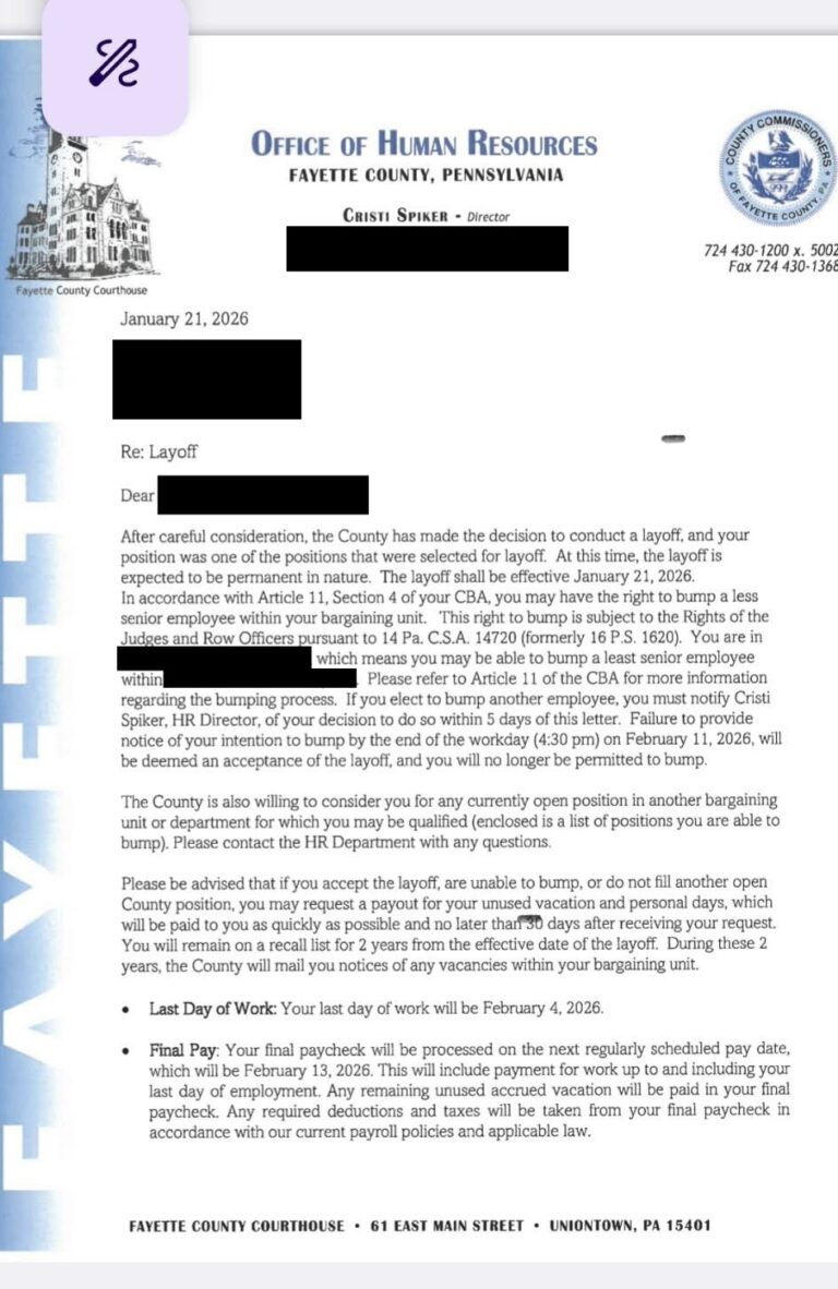 Fayette County boots workers near retirement as fear, anger rip through ...