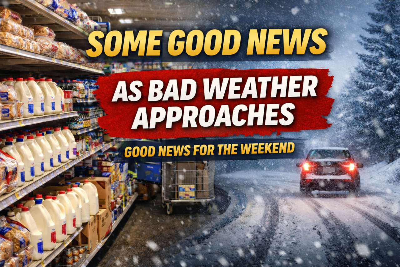 Some Good News as Bad Weather Approaches. – [your]NEWS