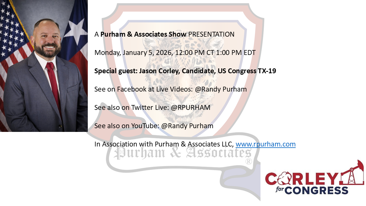 Special guest: Jason Corley, Candidate, US Congress TX-19 – [your]NEWS