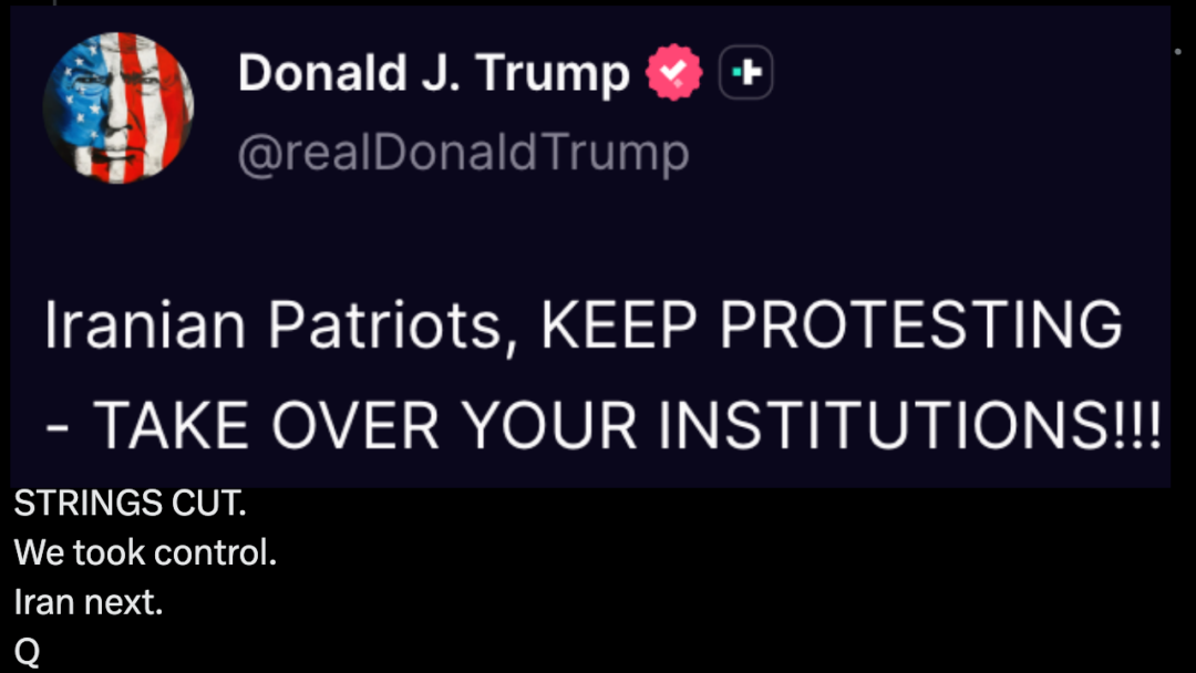 Iran Next. Trump: KEEP PROTESTING. HELP IS ON ITS WAY. MIGA!!! B2T Show ...