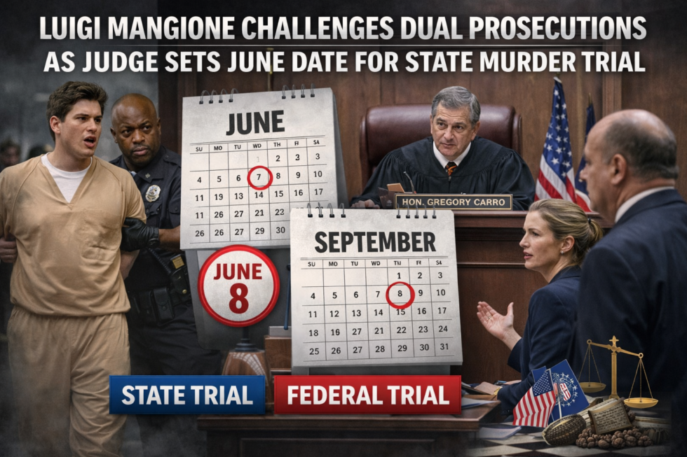 Luigi Mangione Challenges Dual Prosecutions as Judge Sets June Date for ...