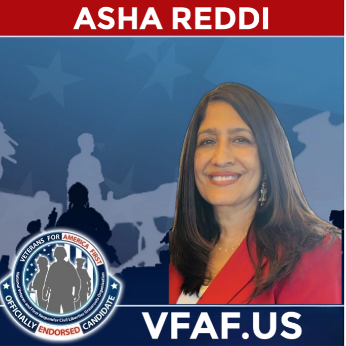 VFAF Endorses Asha Reddi for 240th District Judge Texas said Justin ...
