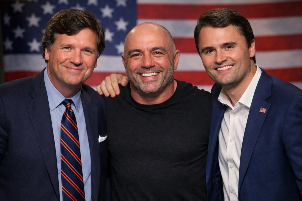 Poll Finds Tucker Carlson, Joe Rogan, and Charlie Kirk Lead Media ...