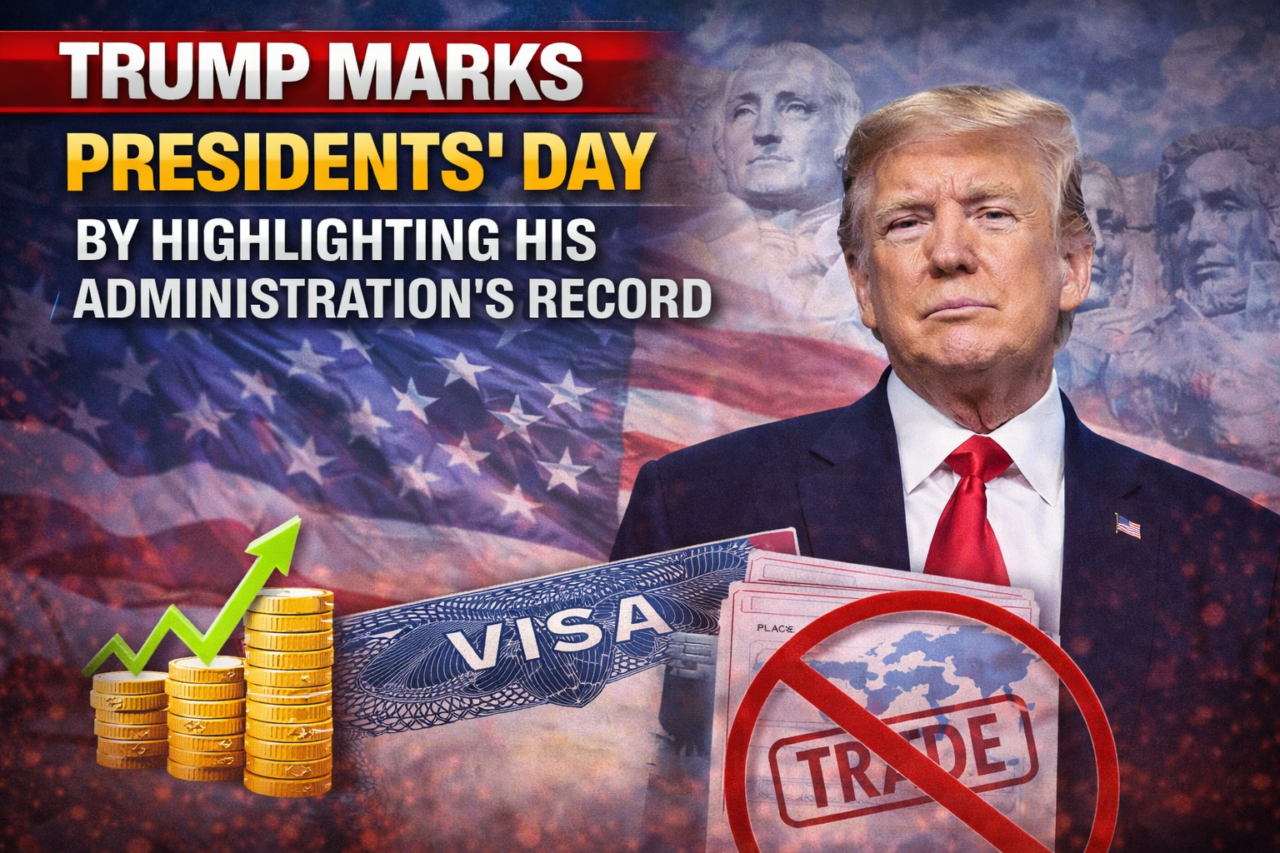 Donald Trump Marks Presidents’ Day by Highlighting His Administration’s ...