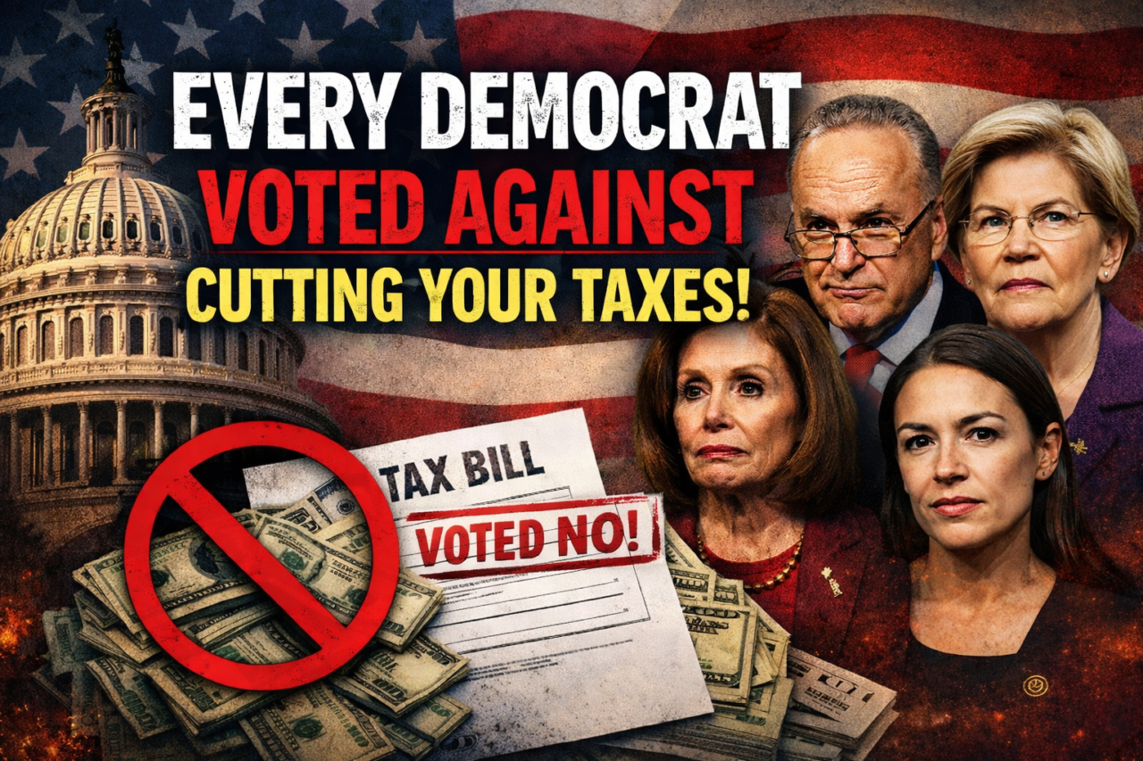 When You Vote This Year, Remember: Every Single Democrat Voted Against ...
