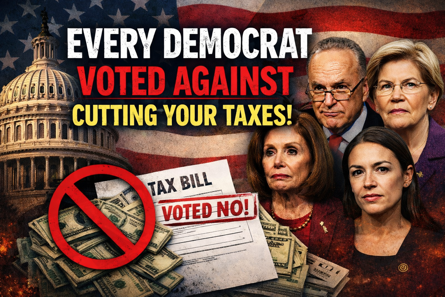 When You Vote This Year, Remember: Every Single Democrat Voted Against ...