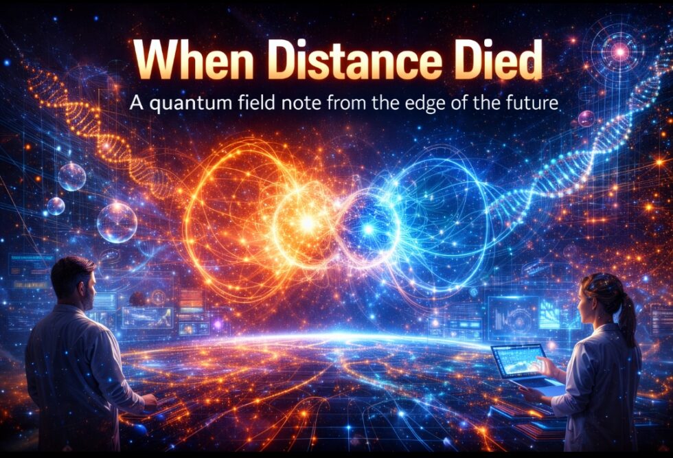 When Distance Died : A quantum field note from the edge of the future ...