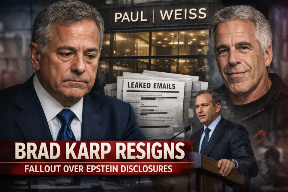 Paul Weiss Chairman Brad Karp Resigns Amid Fallout from Epstein-Related ...