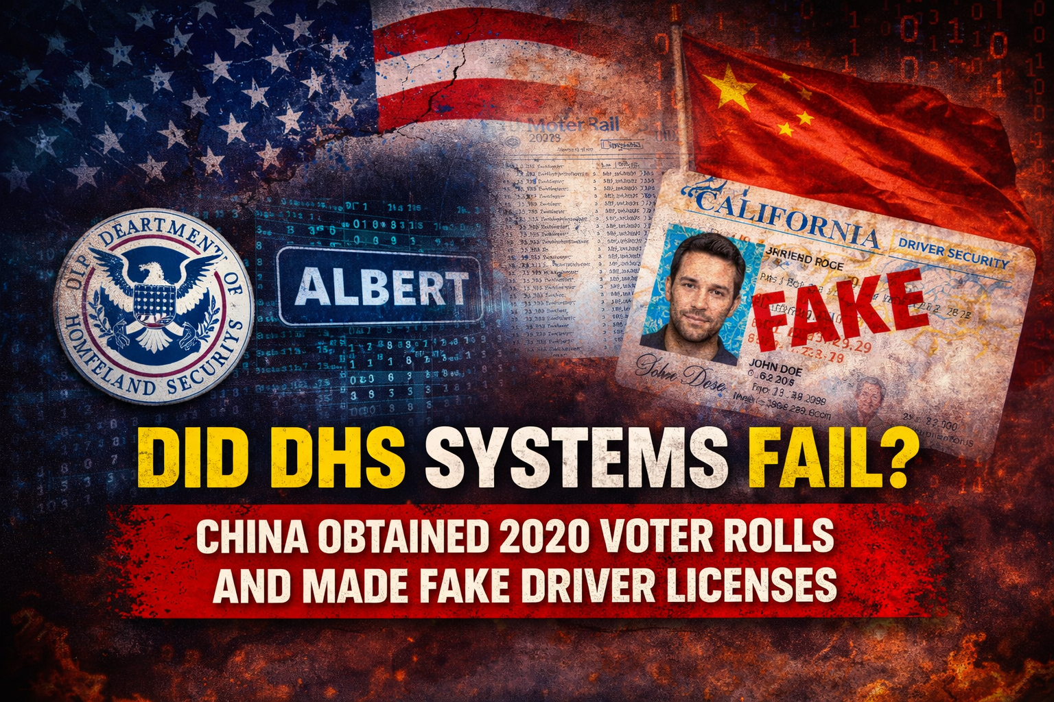 Did DHS Systems Fail? New Questions About China, Voter Data, and the ...