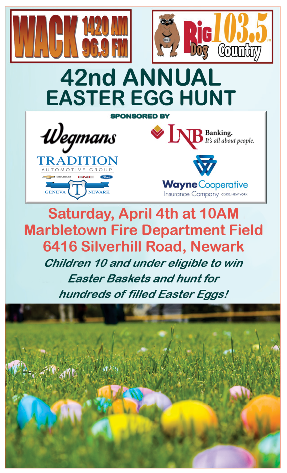 The 42nd Annual Easter Egg Hunt is Sat. April 4th in Newark – [your]NEWS