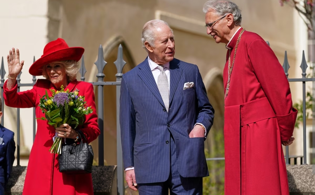 Royal Family Gathers for Easter Service at Windsor as King Charles ...