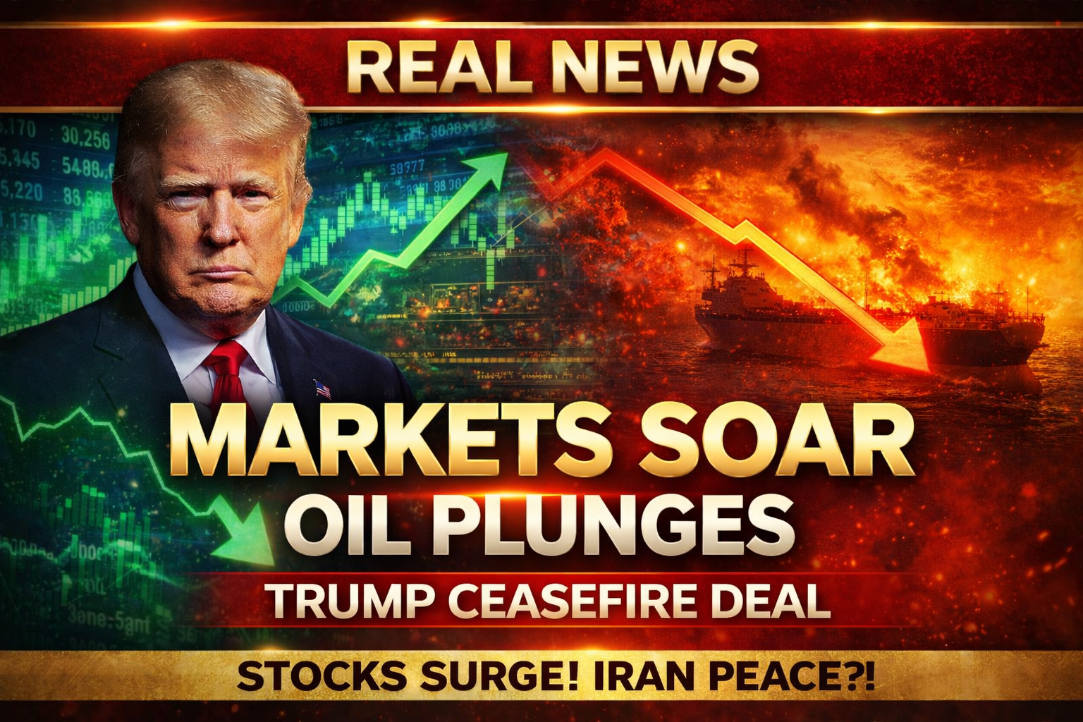 Markets Explode Overnight: Stocks Surge, Oil Crashes After Trump ...