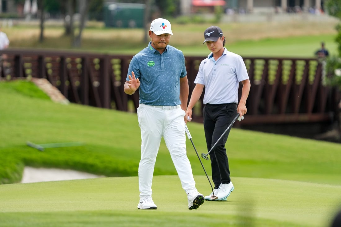 Si Woo Kim keeps CJ Cup Byron Nelson lead, but Scottie Scheffler looms ...