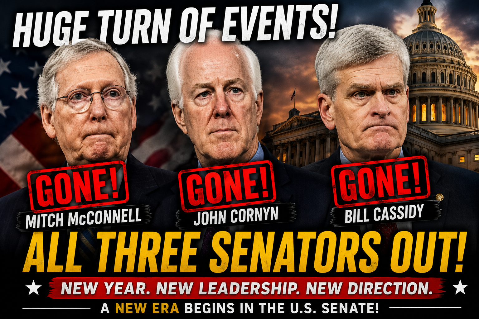 Senate Shakeup: Mitch McConnell, John Cornyn, and Bill Cassidy All Out ...