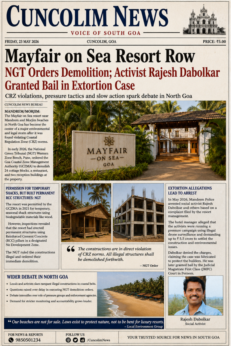 MAYFAIR ON SEA RESORT ROW SPARKS CRZ, EXTORTION CONTROVERSY IN NORTH ...