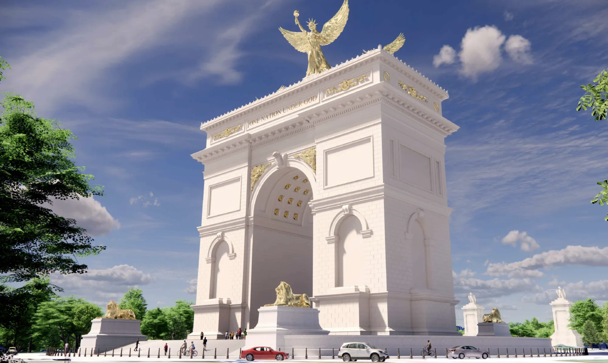 Trump Administration Pushes Fast Timeline For 250-Foot Memorial Circle ...