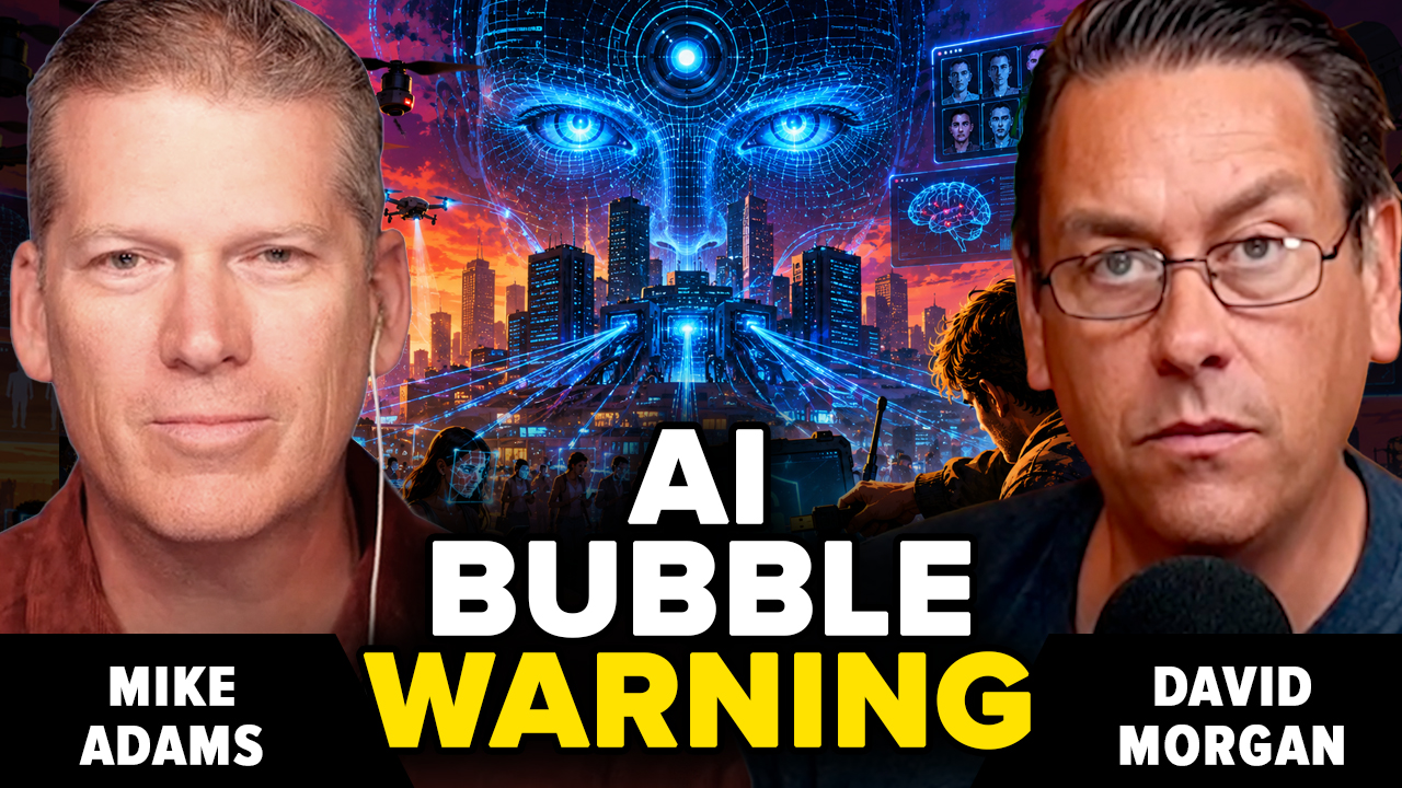 Mike Adams joins Redacted to discuss the AI Bubble, Michael Burry’s ...