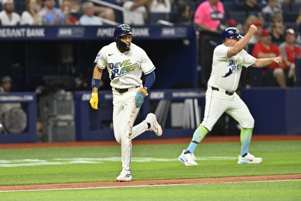 Rays’ Chandler Simpson (mouth), Taylor Walls (hamstring) exit vs ...