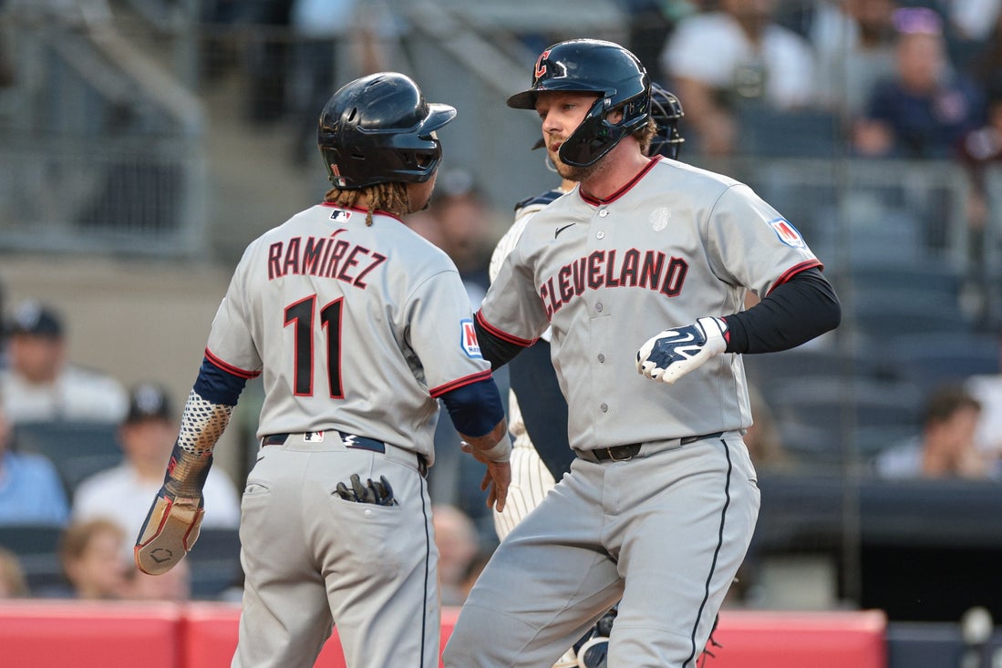 Jose Ramirez homers off Gerrit Cole again as Guardians down Yanks ...