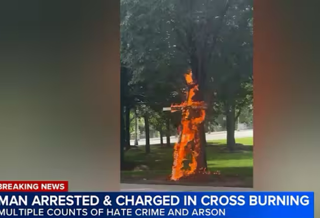 Chicago Man Charged with Hate Crime and Arson After Cross Burning in ...