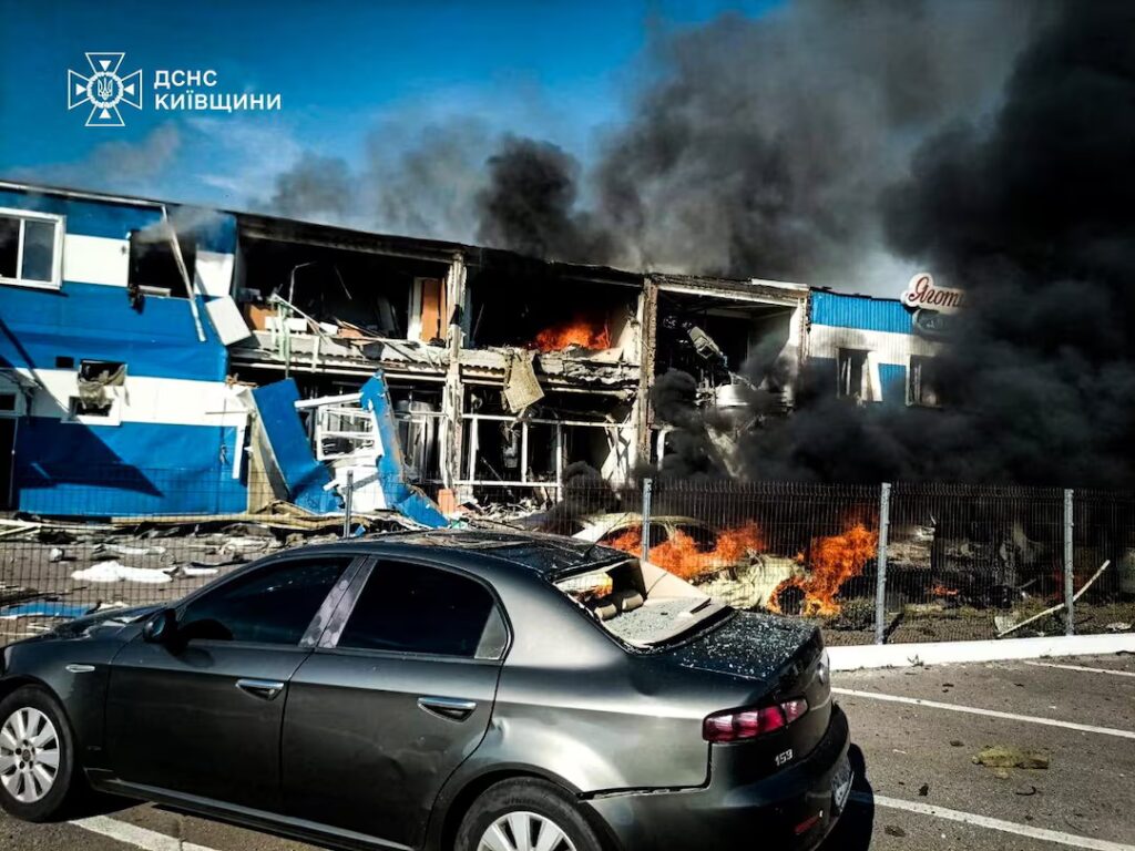 Russian Drone Strike Kills Four At Food Factory Near Kyiv, Ukrainian ...