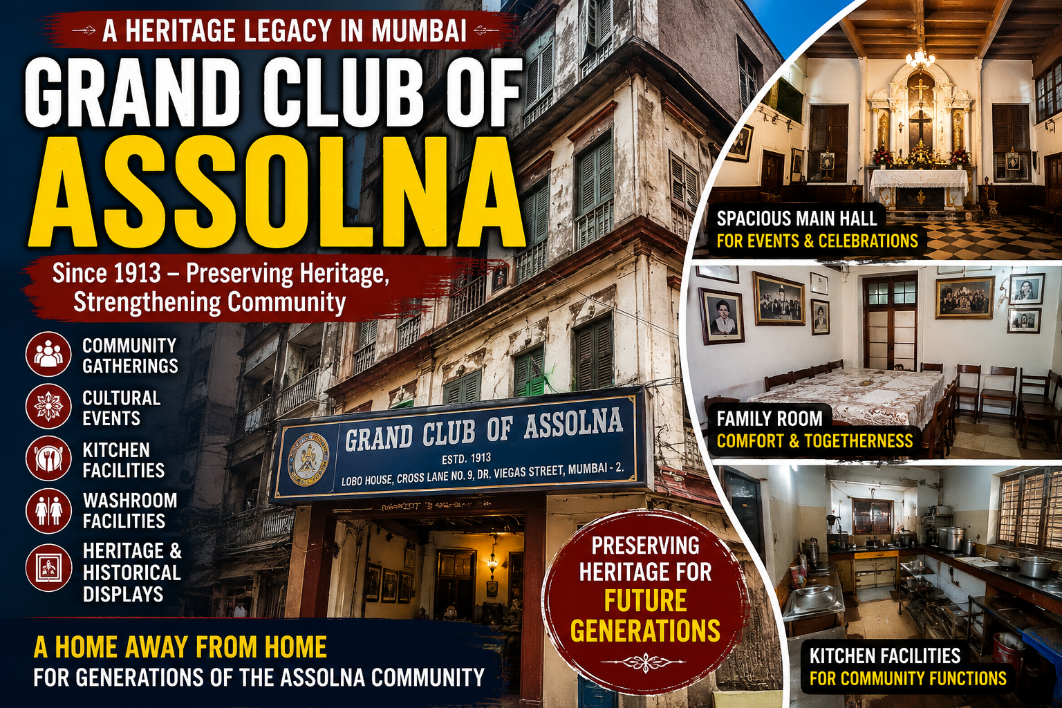 GRAND CLUB OF ASSOLNA: A Century of Goan Heritage, Unity and Community ...